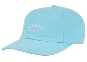 Supreme Waffle Cord Classic Logo 6-Panel Cap - Red | Editorialist